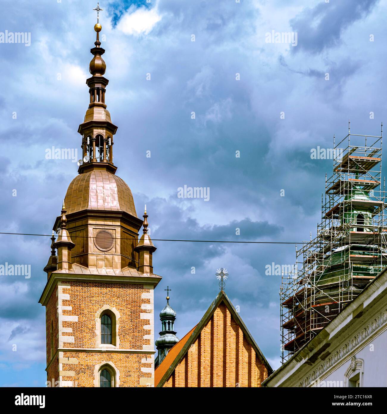 Clocher de l'église Saint-Małgorzata. L'église a été construite au 14e siècle. Au fil des ...