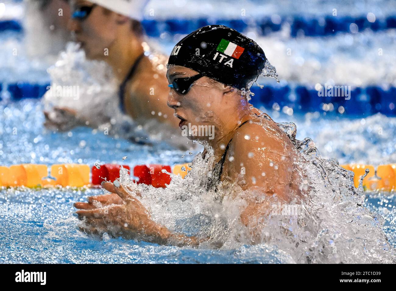 Jasmine Nocentini d'Italie concourt dans les demi-finales du 50m Breaststroke Women lors des ...
