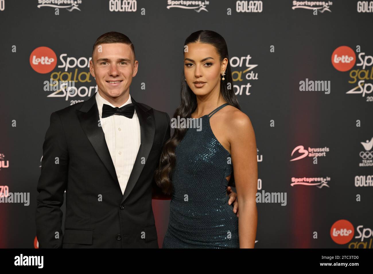 Zaventem, Belgique. 10 décembre 2023. Le Belge Remco Evenepoel et la ...