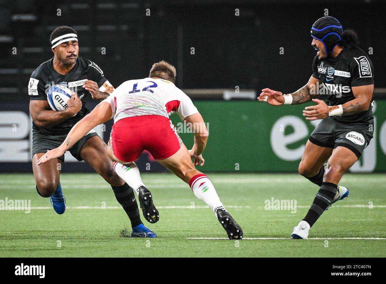 Vinaya HABOSI du Racing 92 et Francis SAILI du Racing 92 lors du match ...