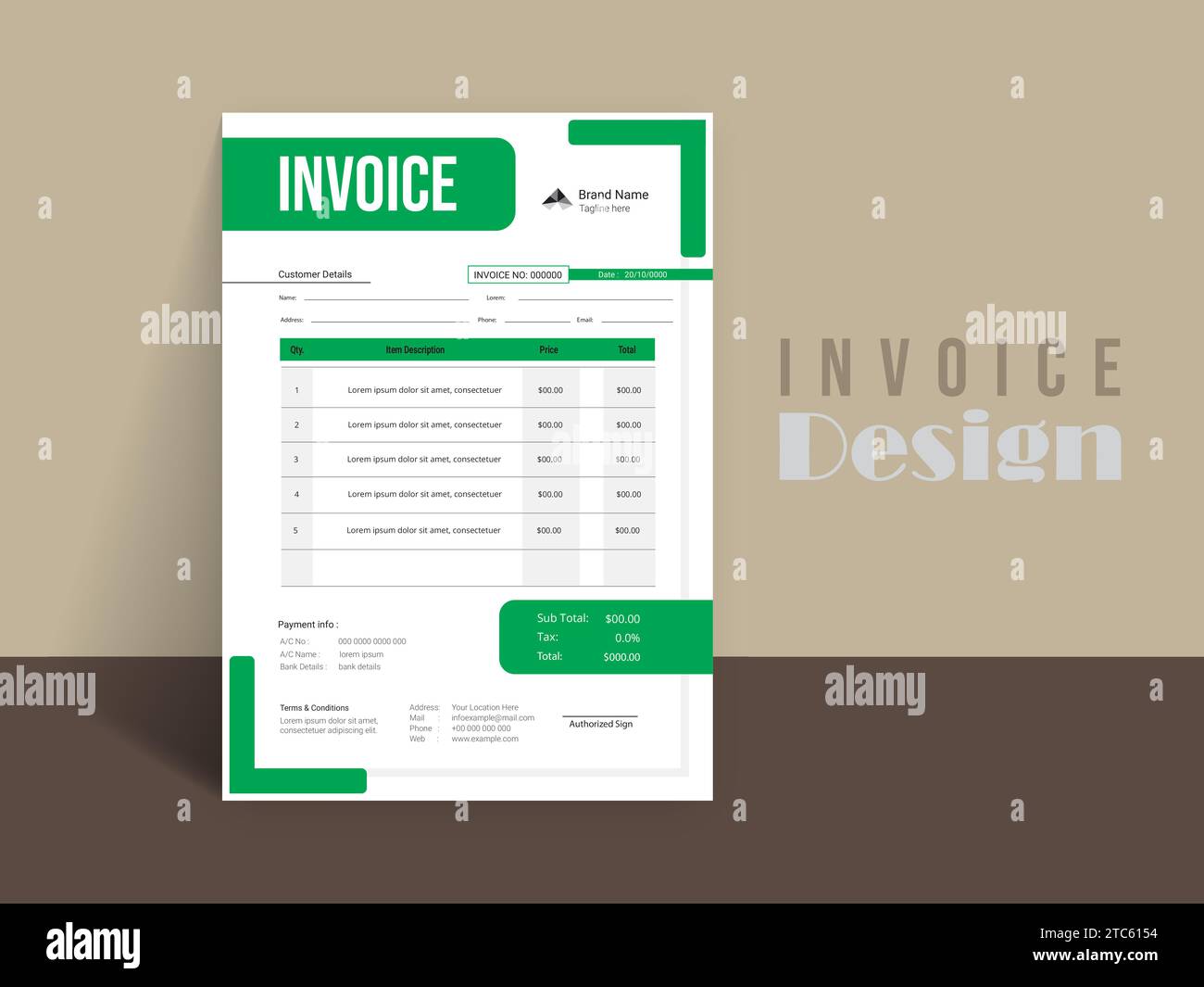 Modèle de formulaire de facture commerciale. Devis de facturation ...