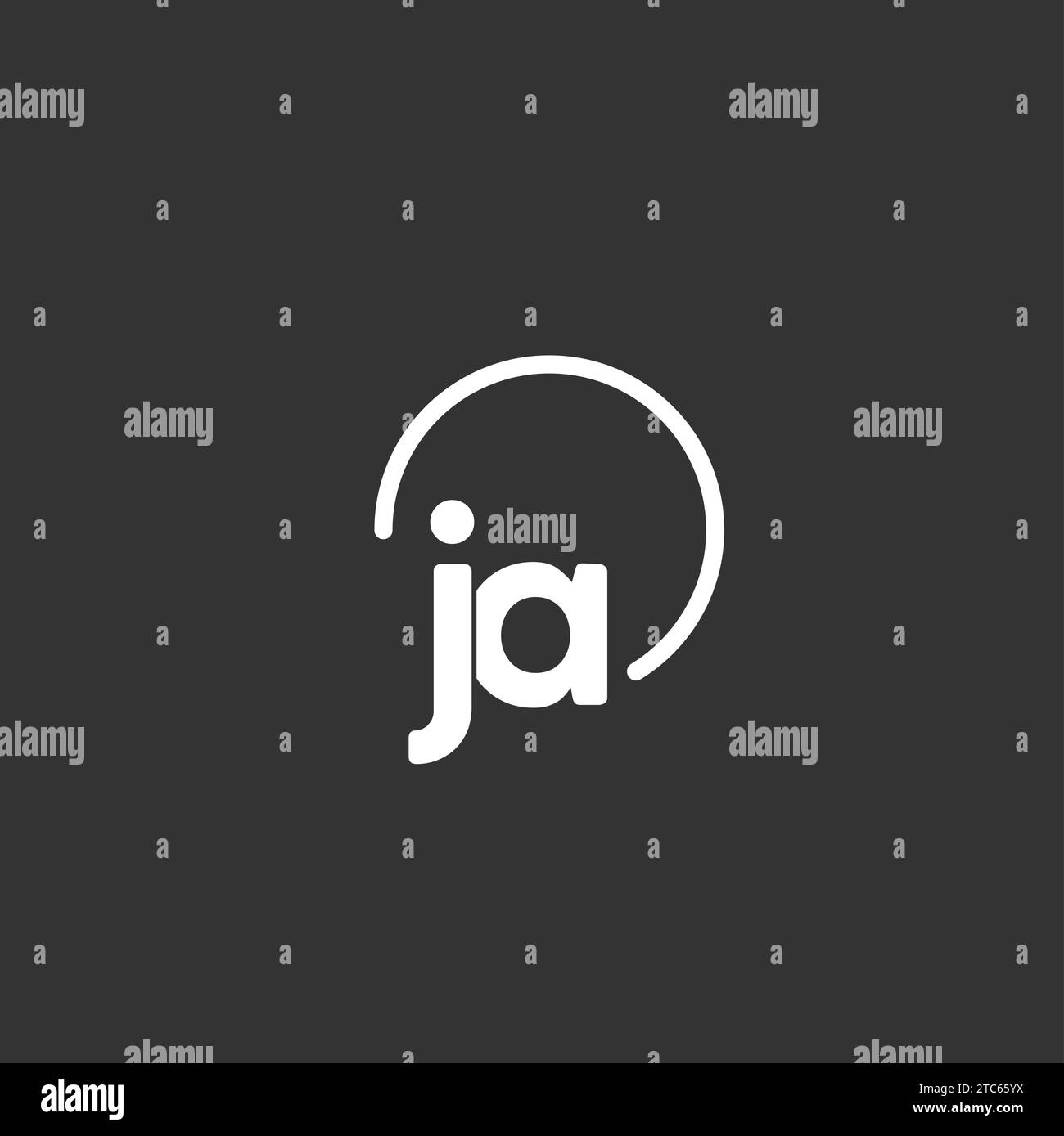 Ja logo initial Banque de photographies et d’images à haute résolution ...