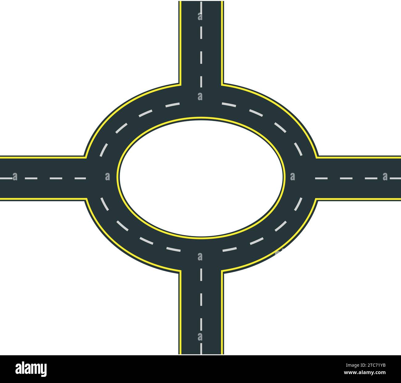 Ligne de démarcation marquage routier Banque d'images vectorielles - Alamy