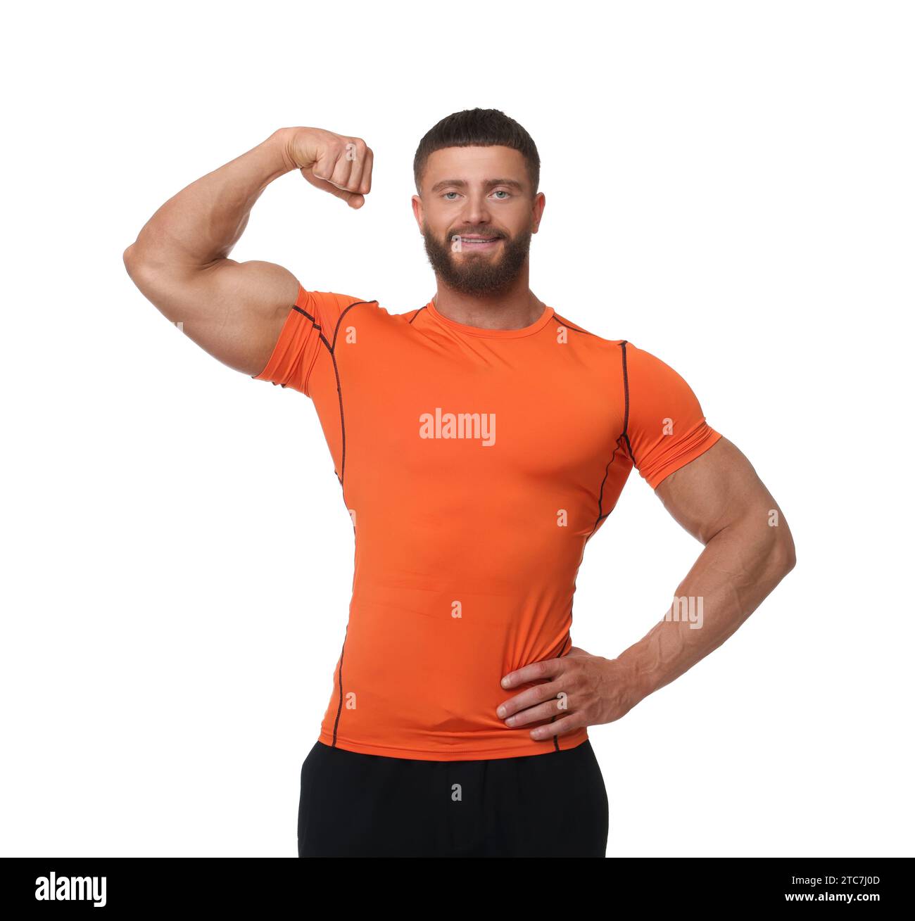 Young Bodybuilder Showing Muscles Banque De Photographies Et Dimages à
