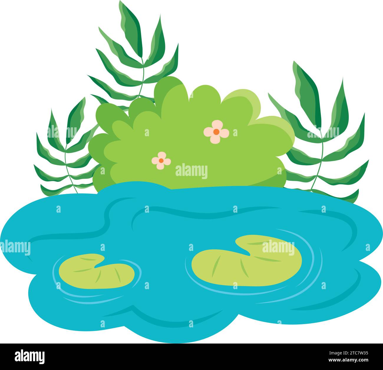 Ecosistema di estuario Banque d'images vectorielles - Alamy