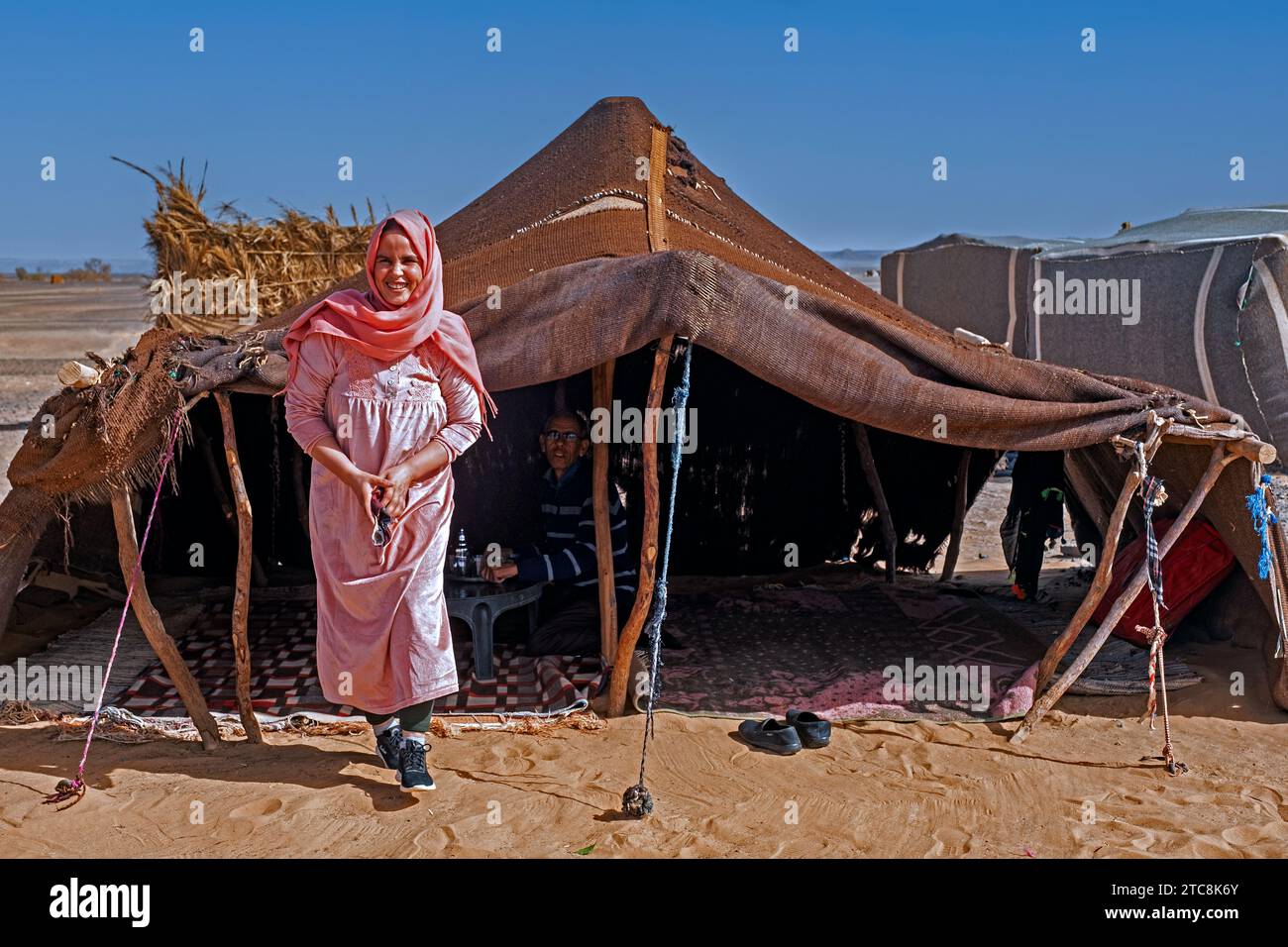 Désert du sahara avec habitation Banque de photographies et d’images à ...