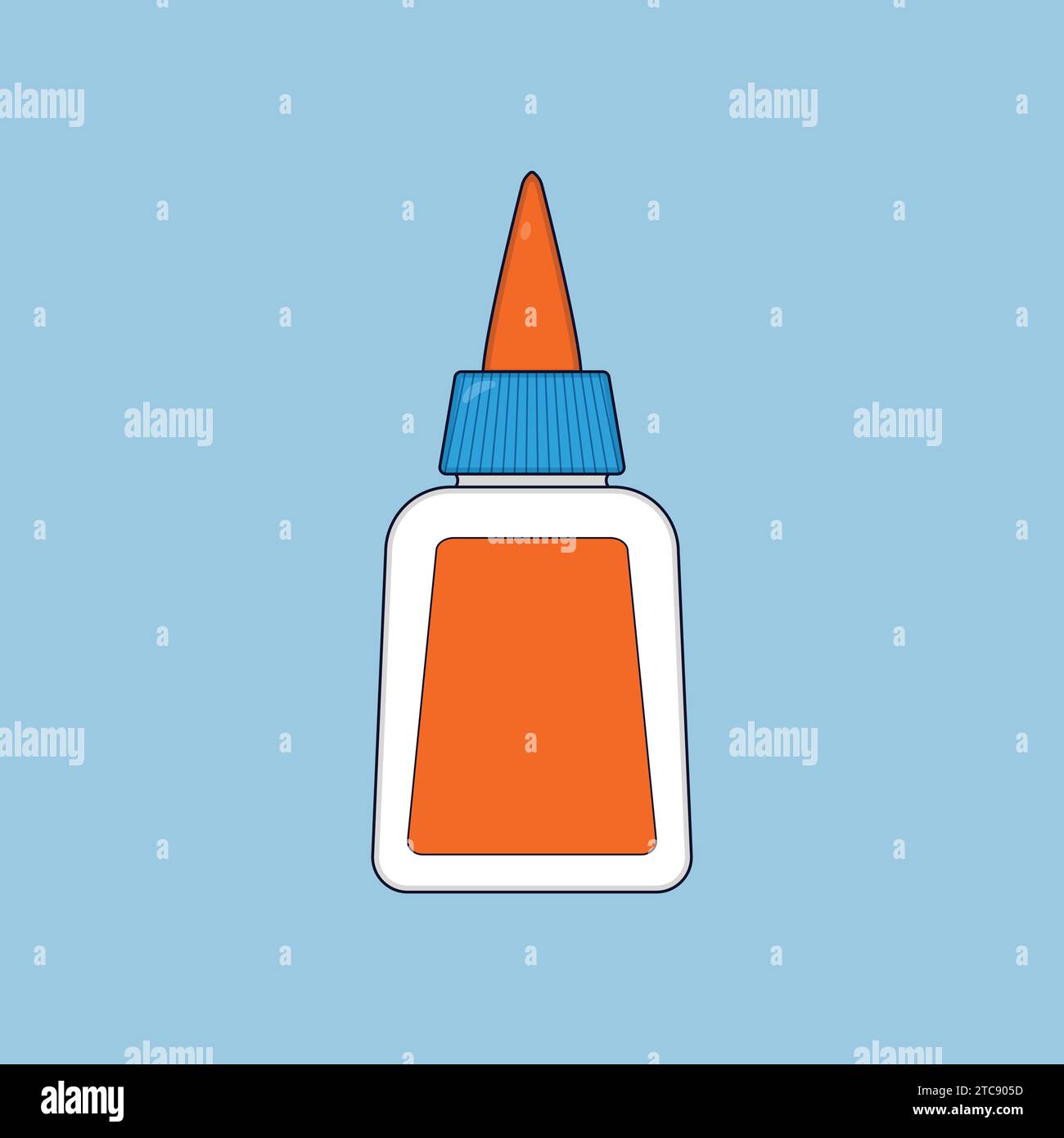 Appliquer de la colle Banque d'images vectorielles - Alamy