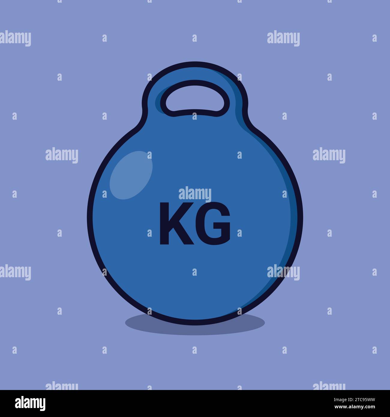 Symbole de poids kg Banque d'images vectorielles - Alamy