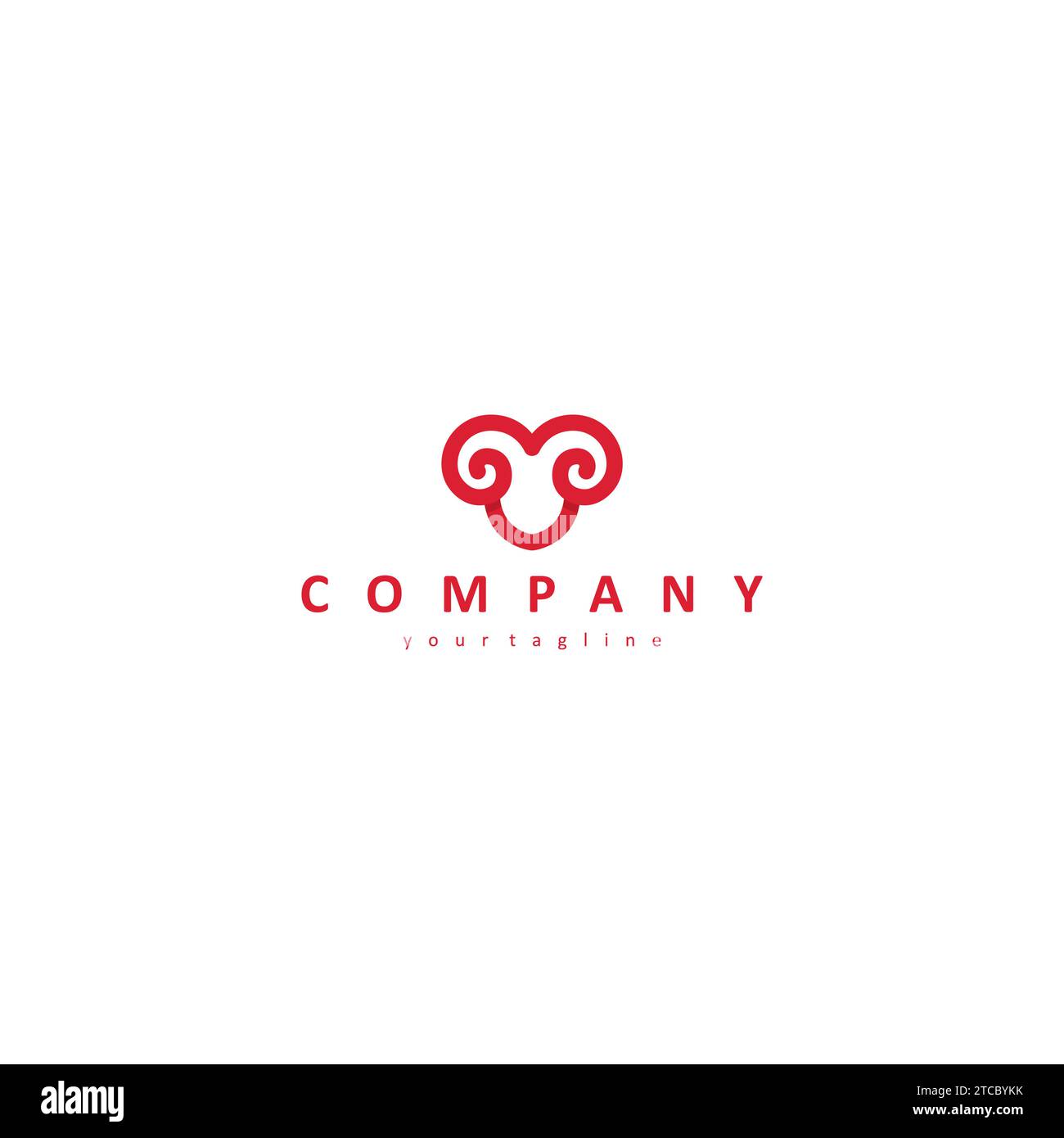 Sheep logo vector Banque d'images vectorielles - Alamy