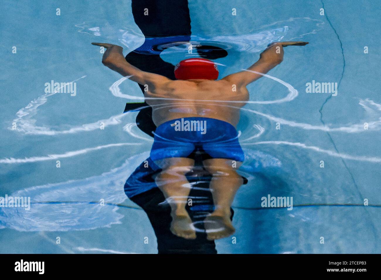 Duncan Scott, de Grande-Bretagne, concourt aux manches individuelles Medley Men sur 400 m lors ...