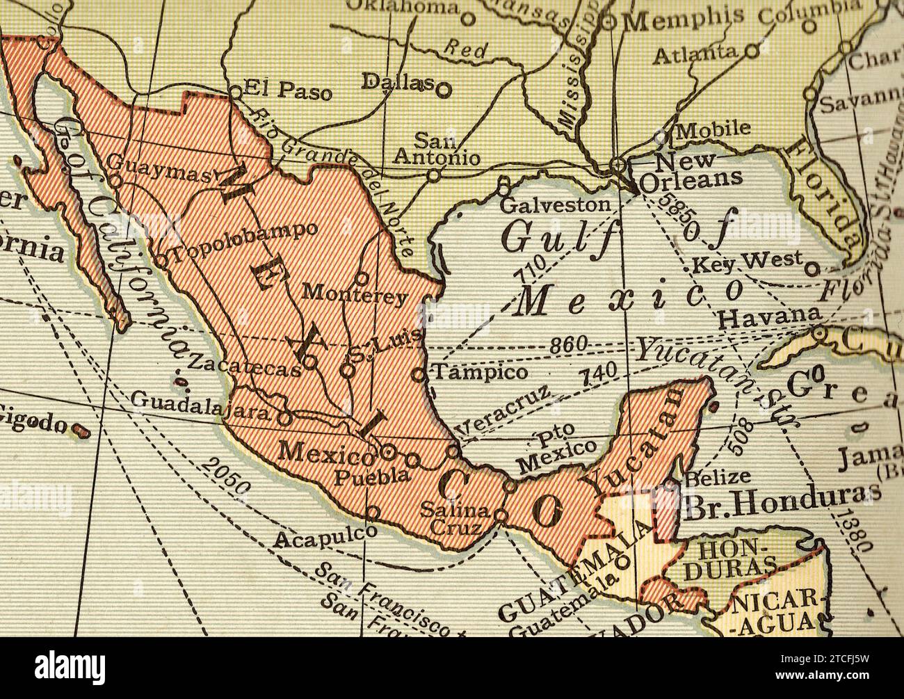 Mexico map political map Banque de photographies et d’images à haute ...