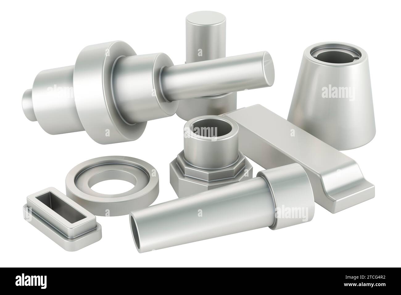 Pièces en aluminium Banque d'images détourées - Alamy