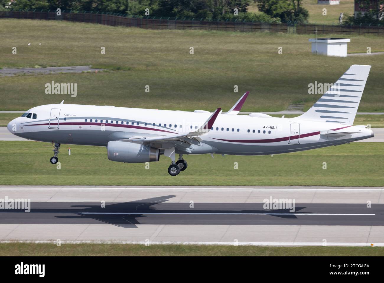 Der Airbus A320-232WRPrestige A320 der Fluglinie Qatar Amiri Flight ...