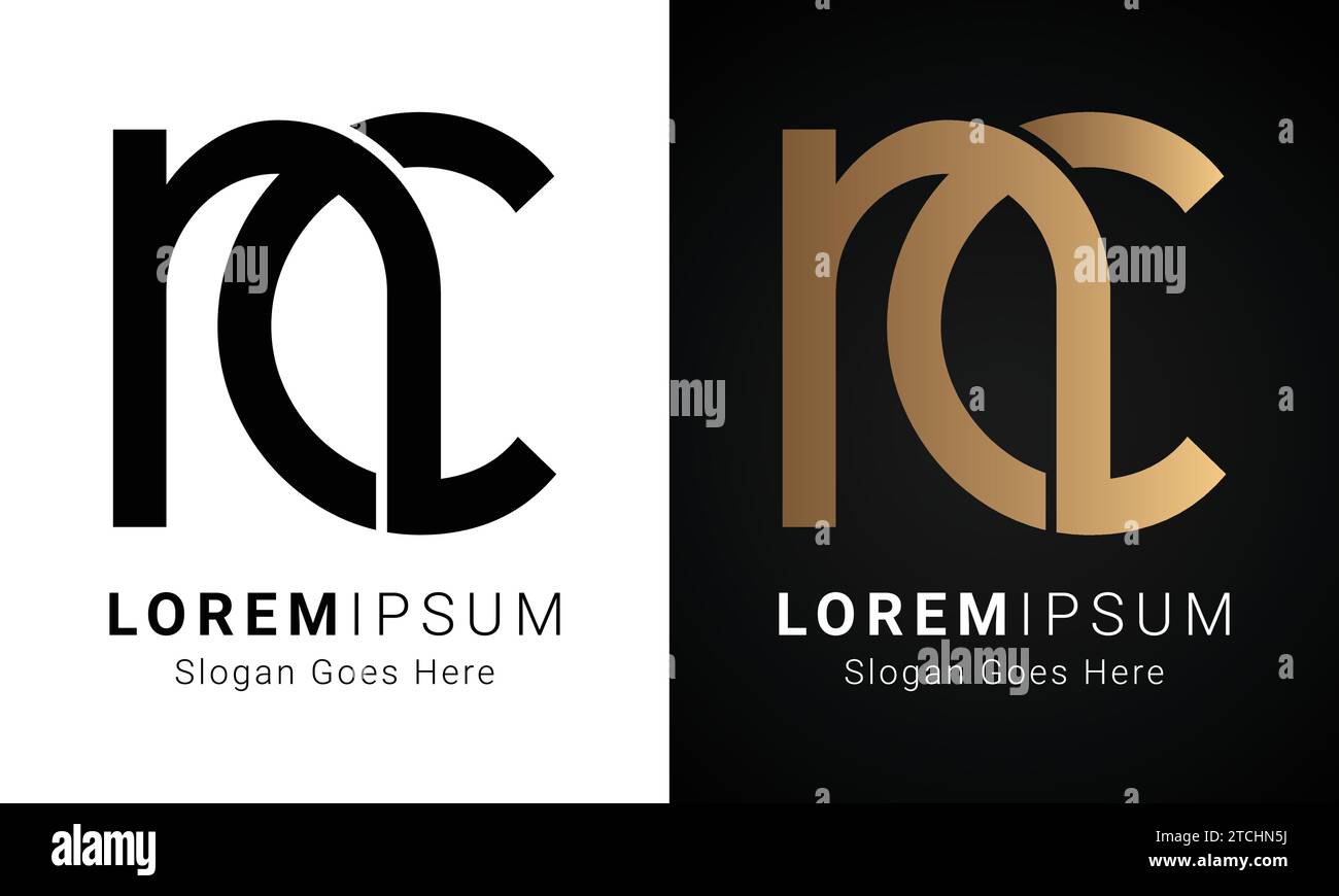 Monogramme cn Banque d'images vectorielles - Alamy