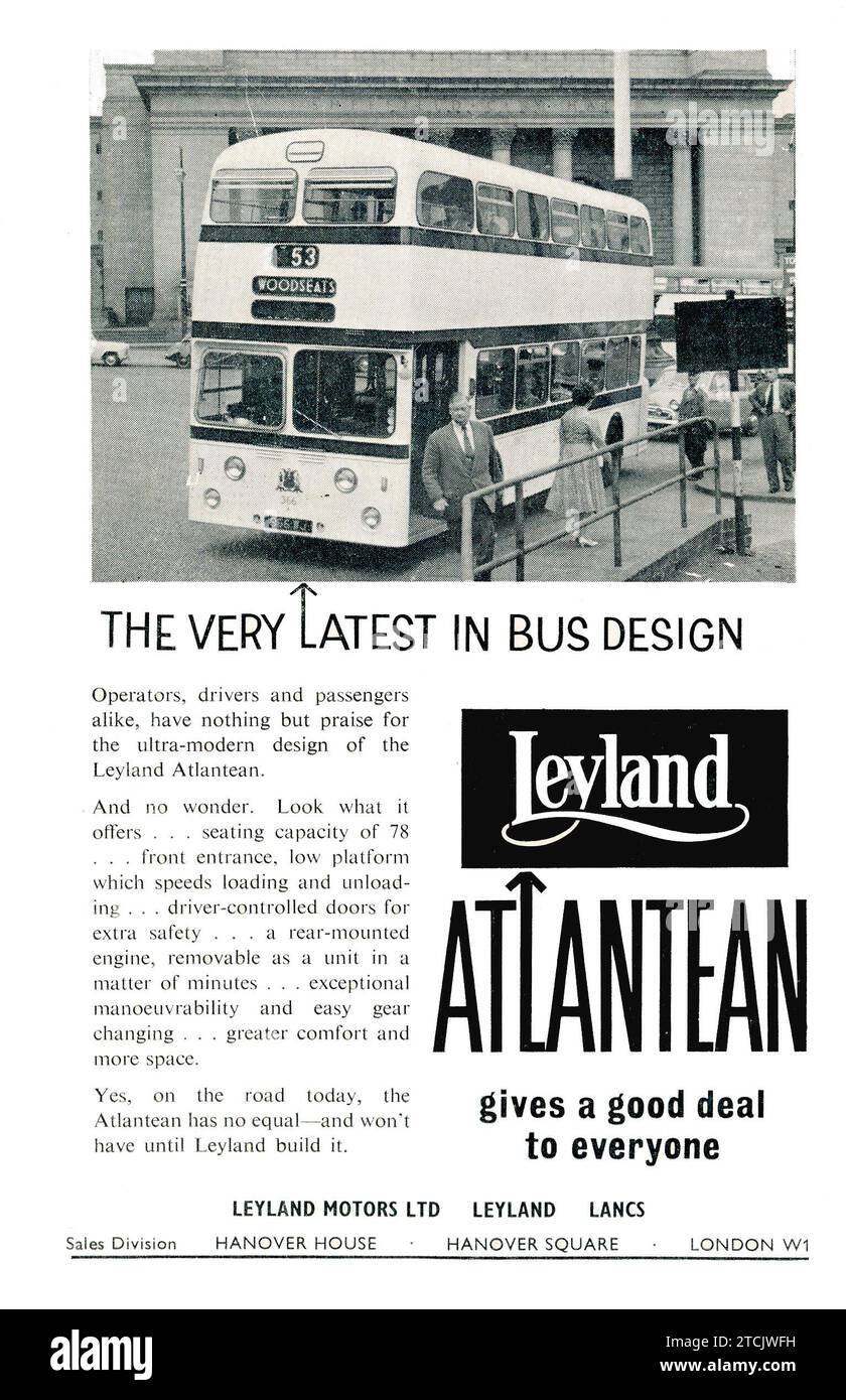 Leyland bus Banque d'images détourées - Alamy