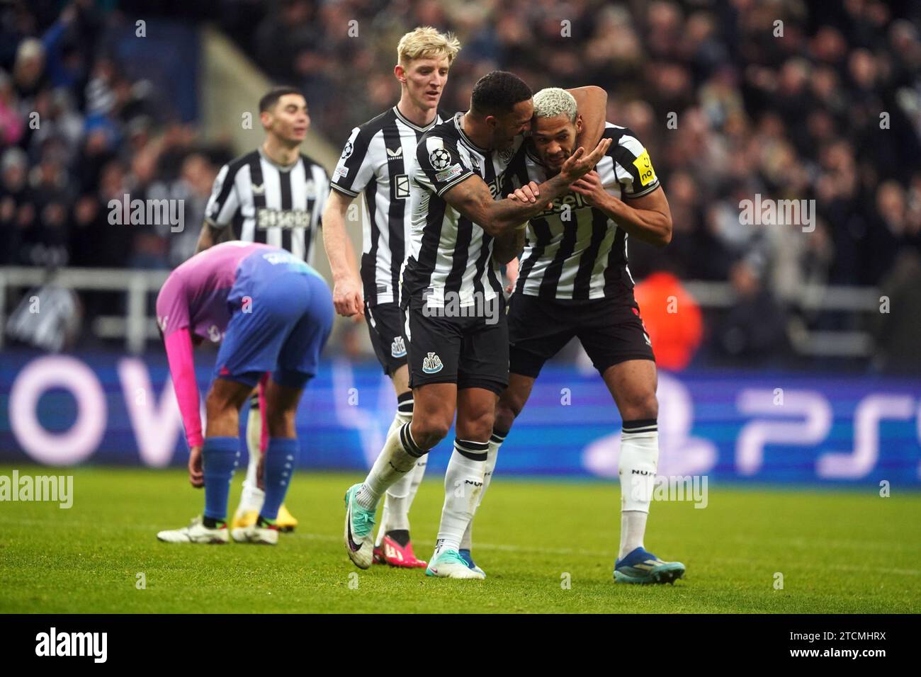 Joelinton de Newcastle United célèbre avoir marqué le but d'ouverture ...