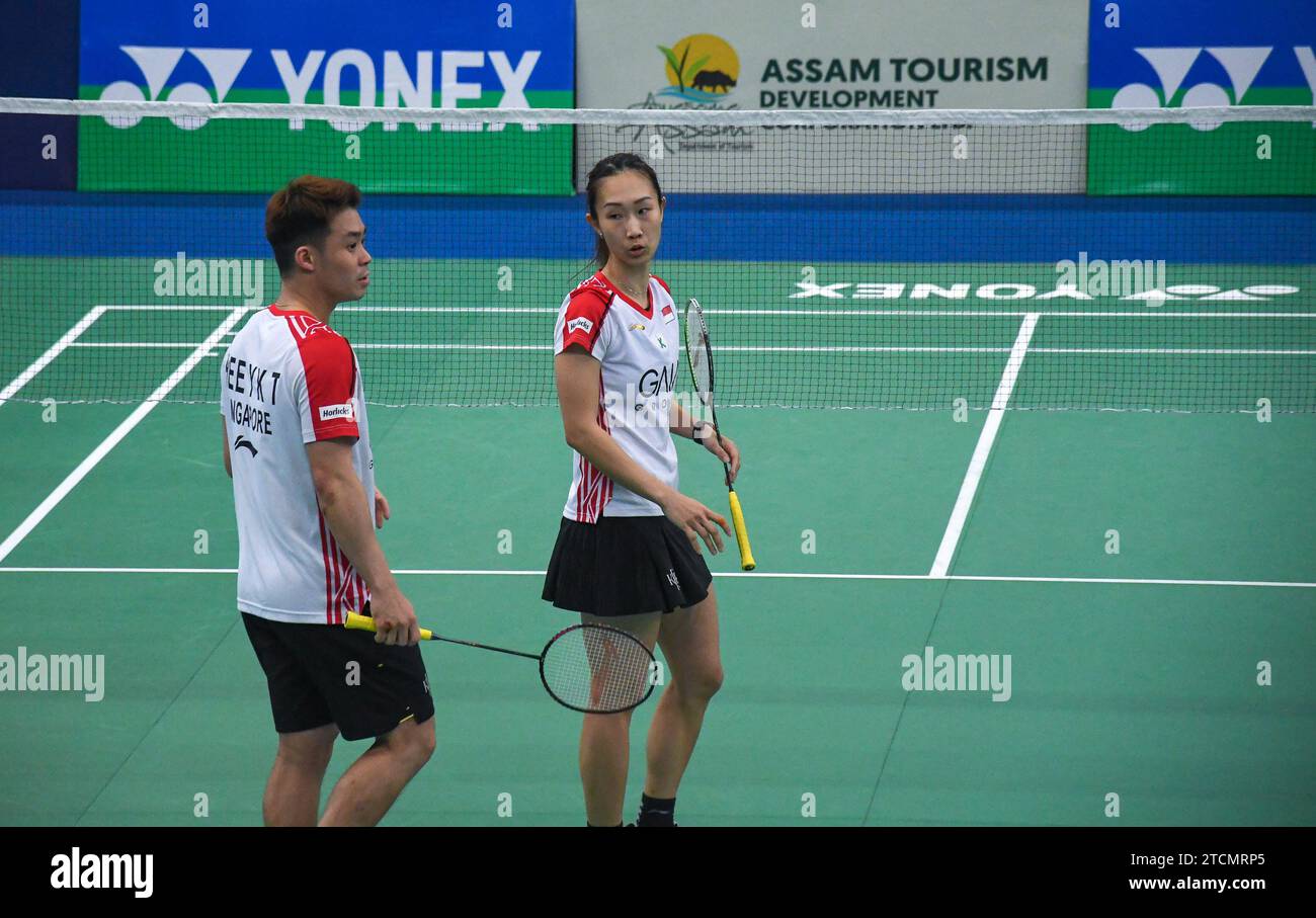 Terry Hee Yong Kai et Jessica Tan Wei Han, de Singapour, affrontent ...