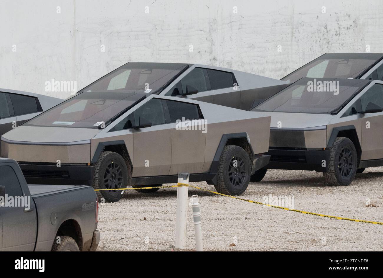 Austin, Texas, États-Unis. 13 décembre 2023. Les nouveaux Cybertrucks ...