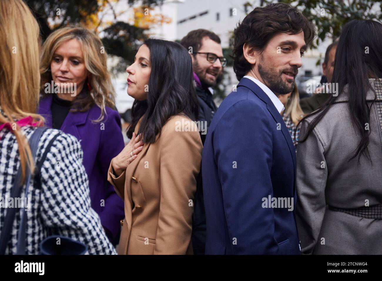 Madrid, 12/23/2022. Plaza de las Cortes. Présentation des candidatures ...
