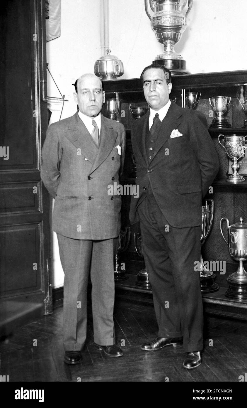 01/01/1934. Protagonistes - Présidents. L'ancien président de Madrid ...