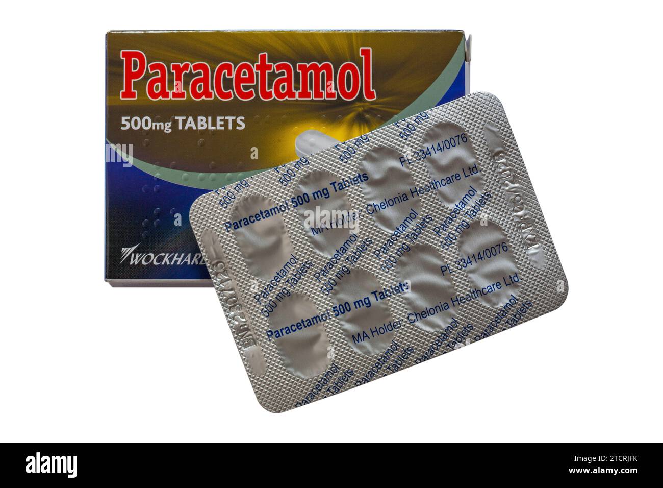 Plaquette alvéolée de paracétamol Banque de photographies et d’images à ...