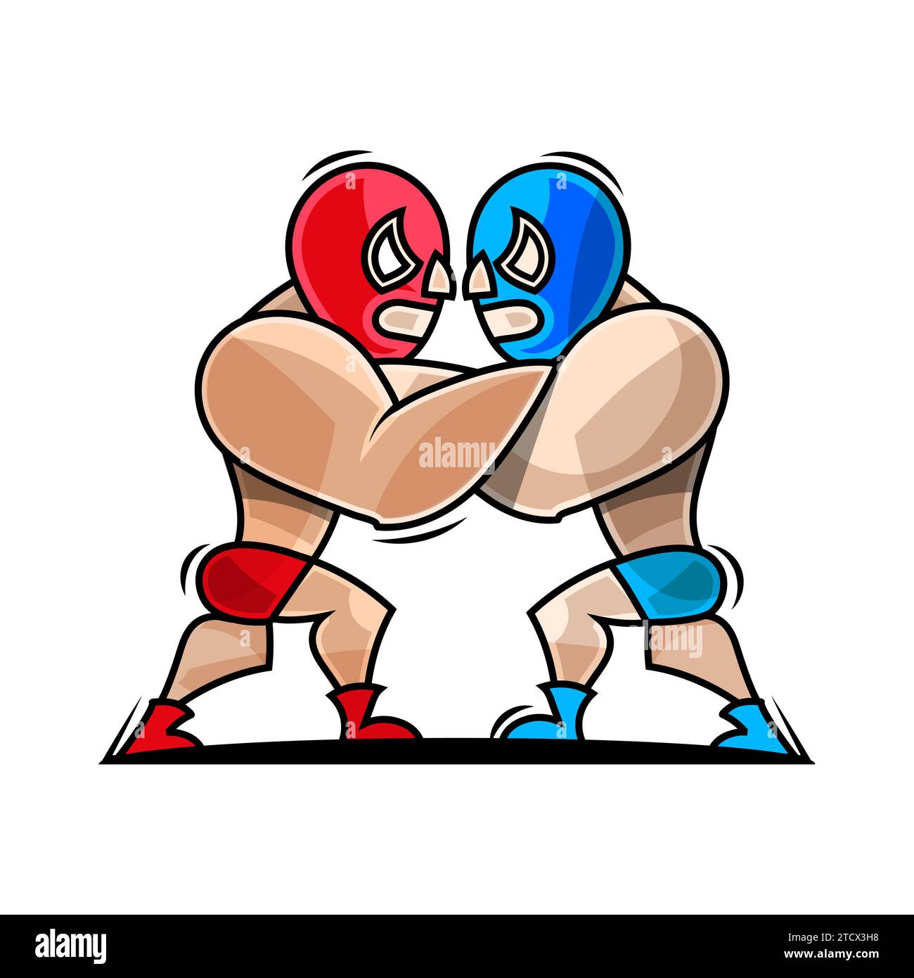 Lucha libre mexican wrestling Banque d'images vectorielles - Alamy