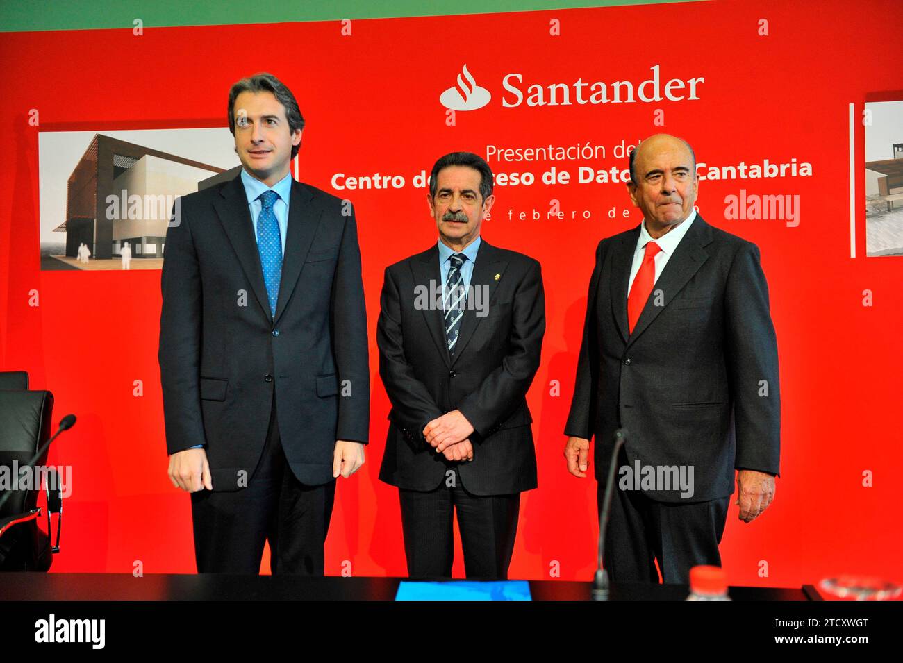 02-18-2009 Santander Emilio Botín, Íñigo de la Serna et Miguel Ángel ...