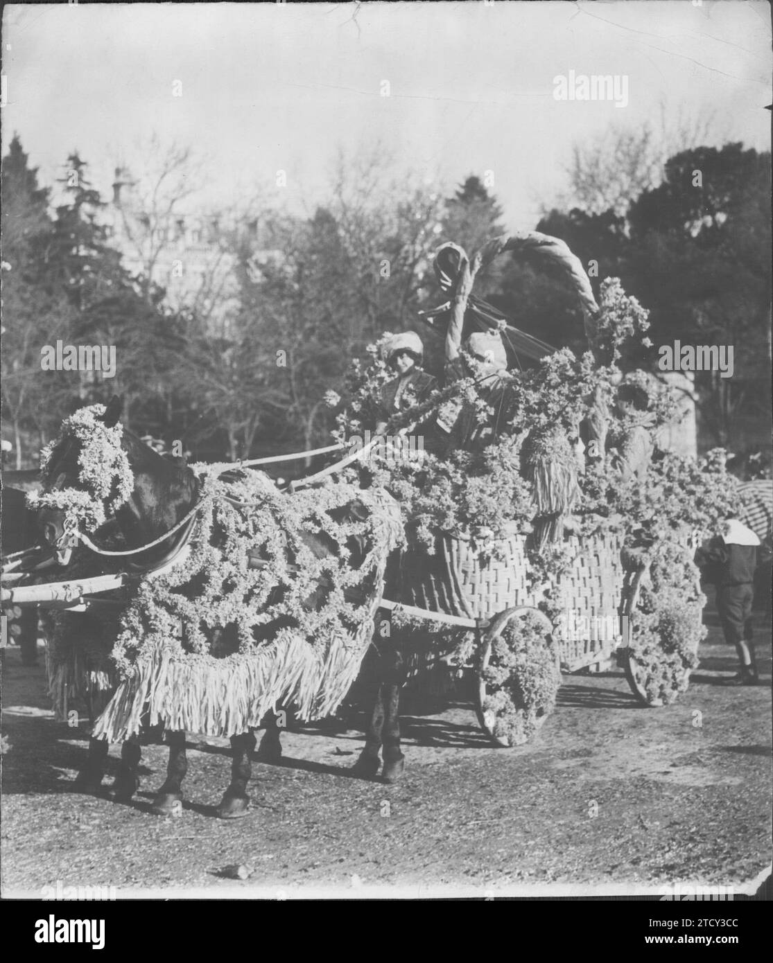 01/31/1911. Le chariot "Blue basket", présenté par les Lords of ...