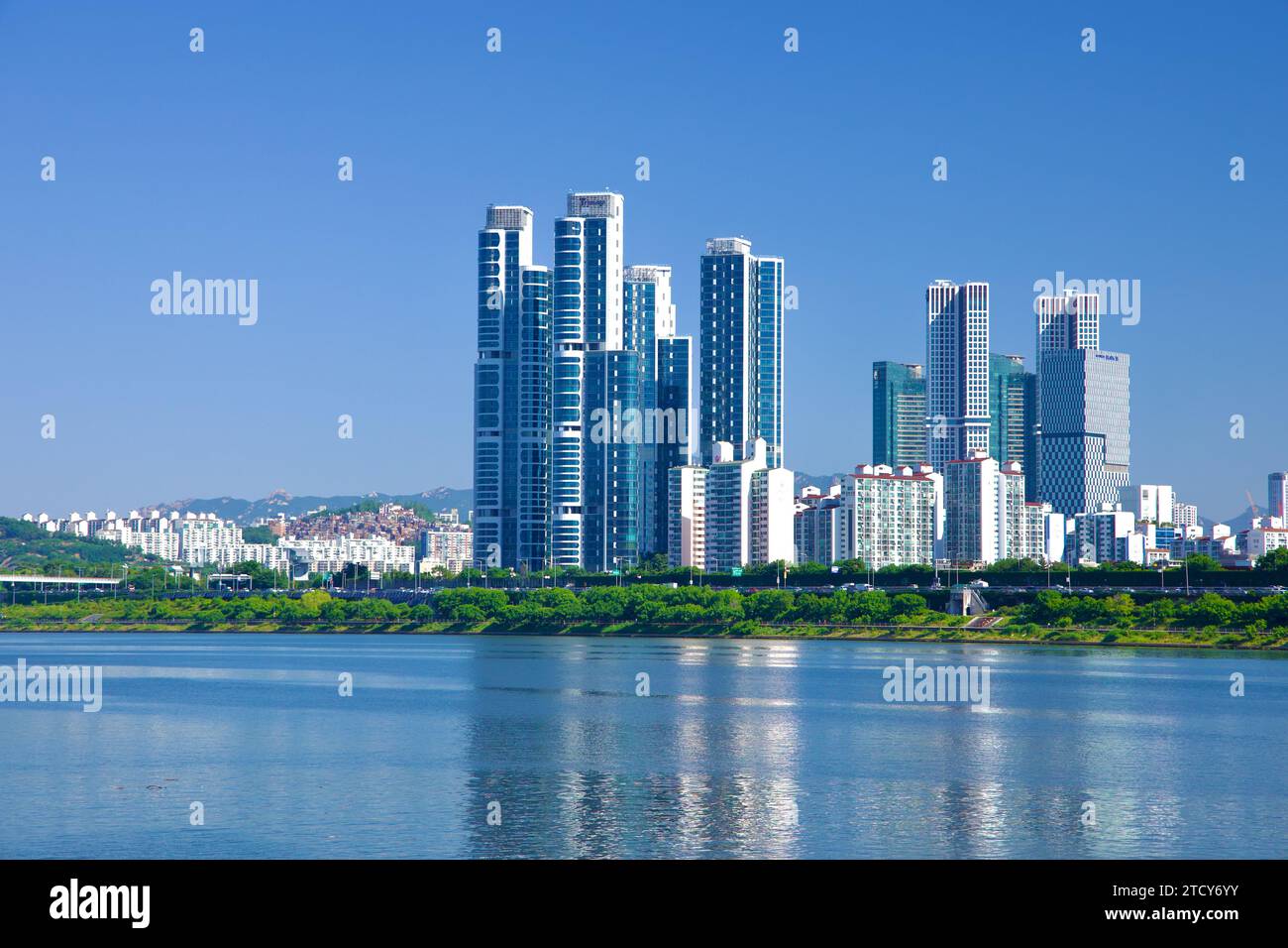 Séoul, Corée du Sud - 2 juin 2023 : une vue pittoresque depuis le parc ...