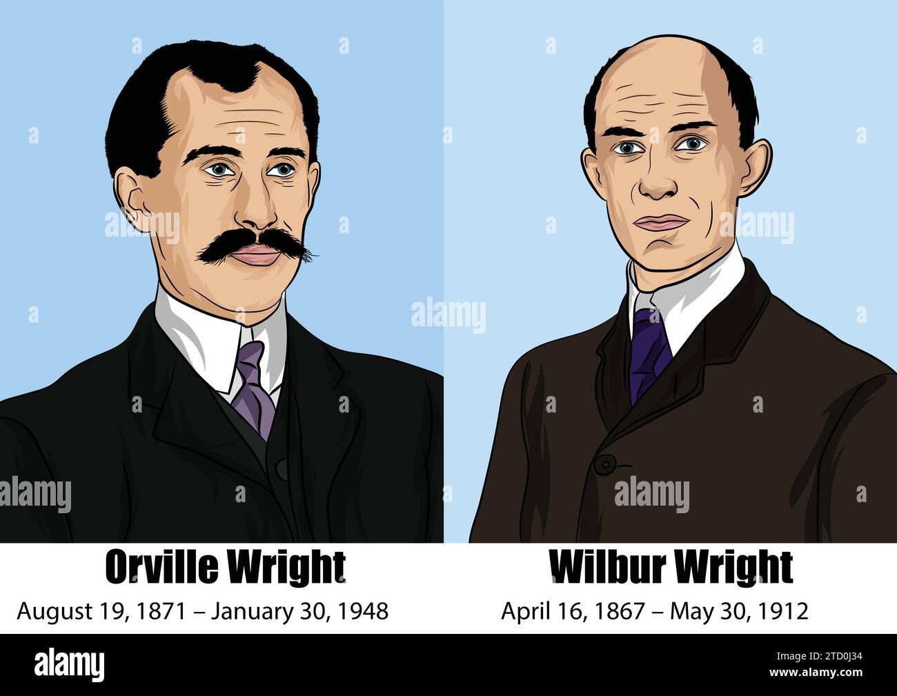 Wright brothers Banque d'images vectorielles - Alamy