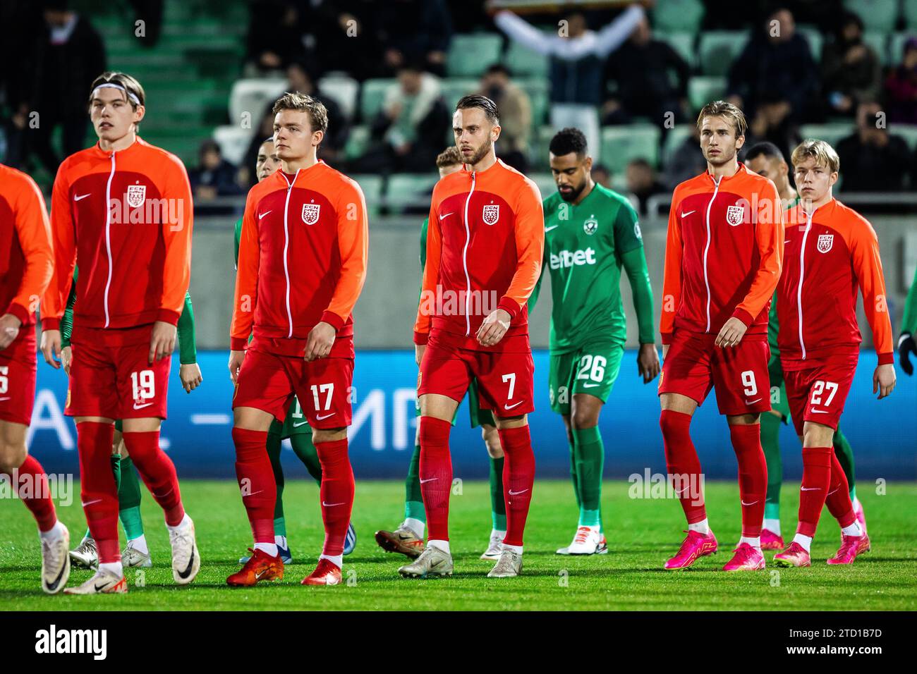 Razgrad, Bulgarie. 14 décembre 2023. Christian Rasmussen (17), Marcus ...