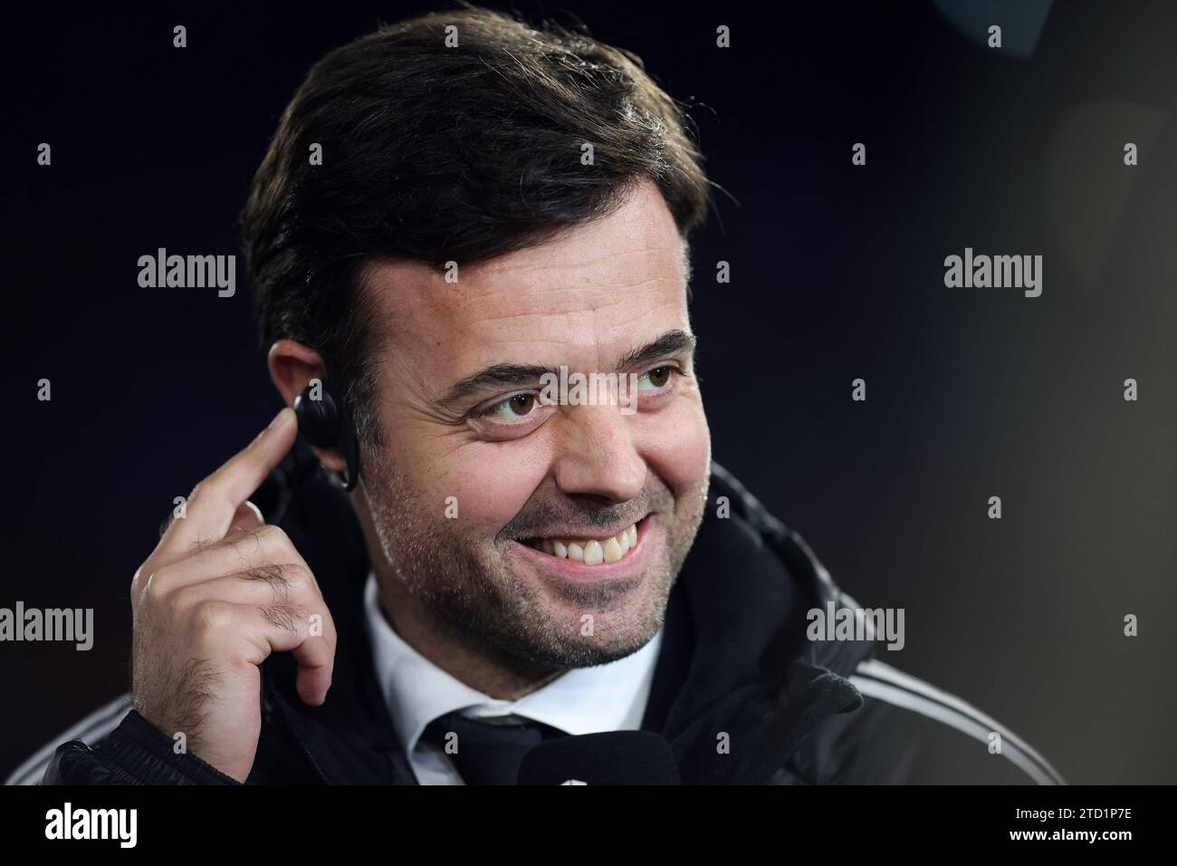 Tiago Pinto directeur sportif de Roma lors d'une interview avant l'UEFA ...