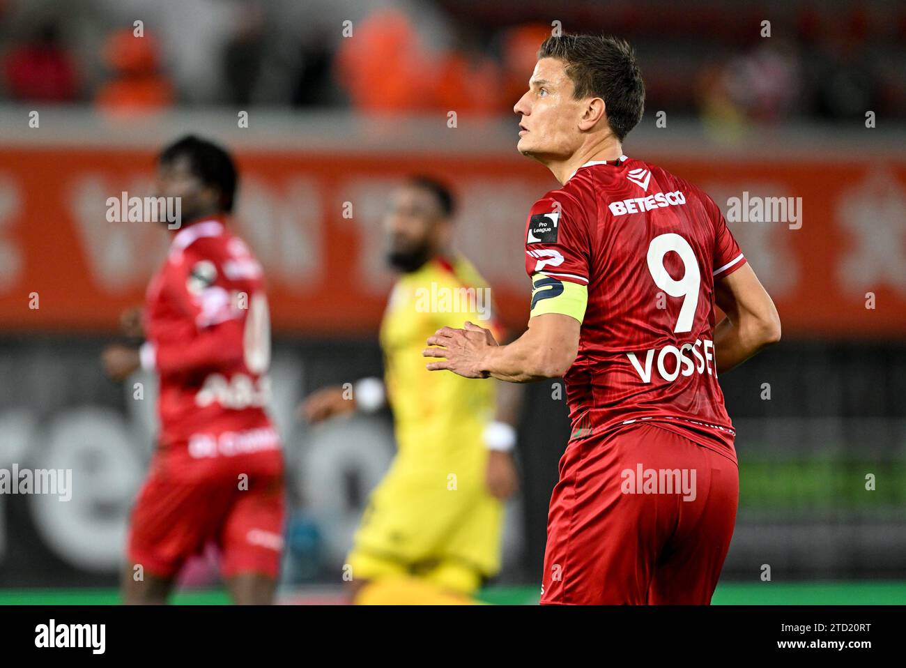 Jelle Vossen (9 ans) de Zulte-Waregem photographié lors d'un match de ...