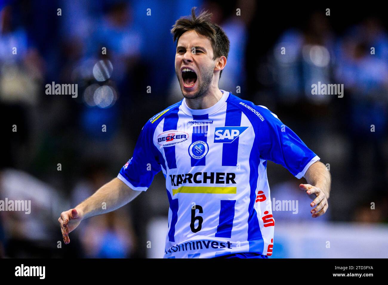 15 décembre 2023, Bade-Württemberg, Stuttgart : handball : 1e Bundesliga, hommes, saison 2023/ ...