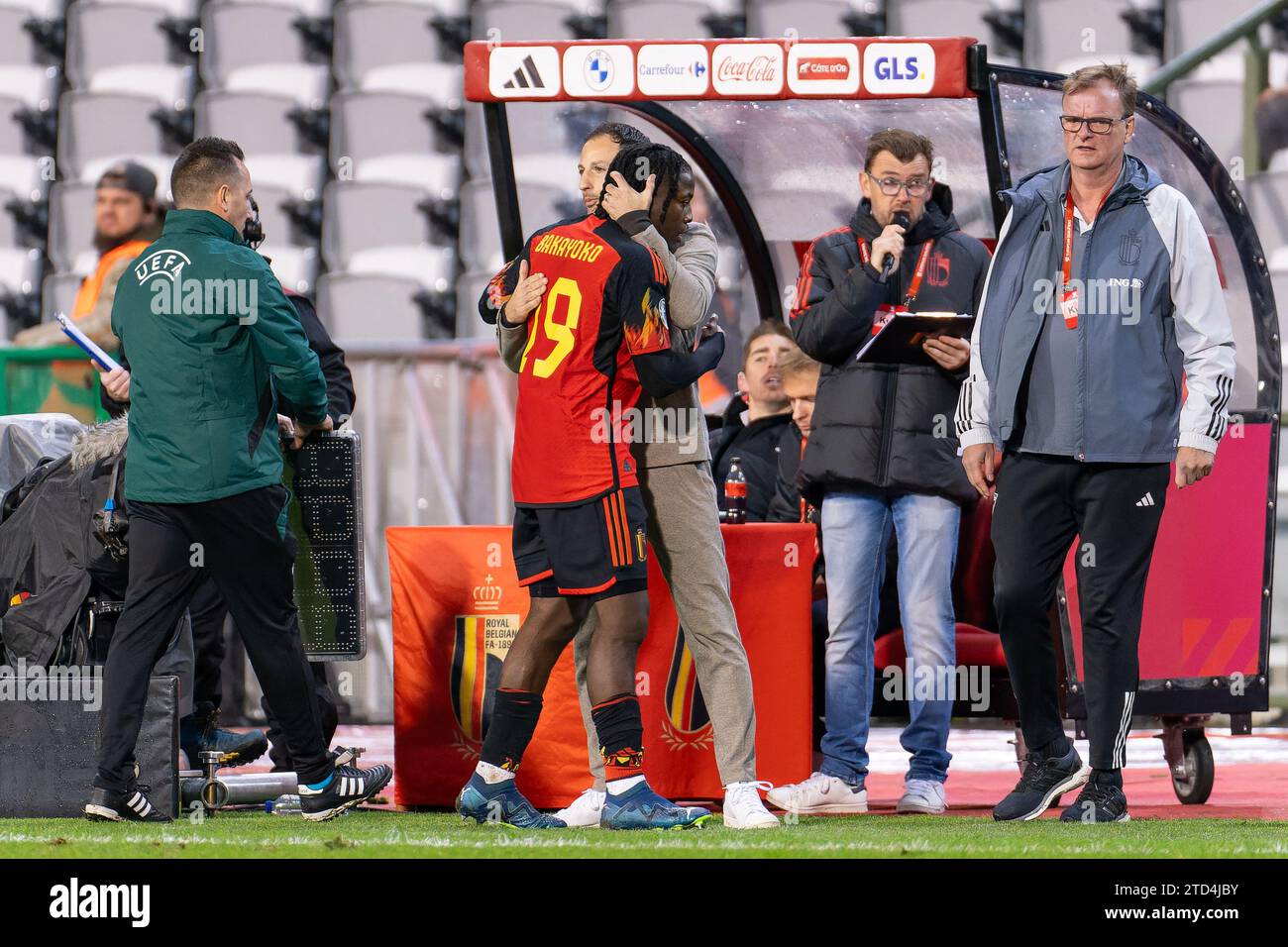 BRUXELLES, BELGIQUE - NOVEMBRE 19 : Johan Bakayoko de Belgique ...