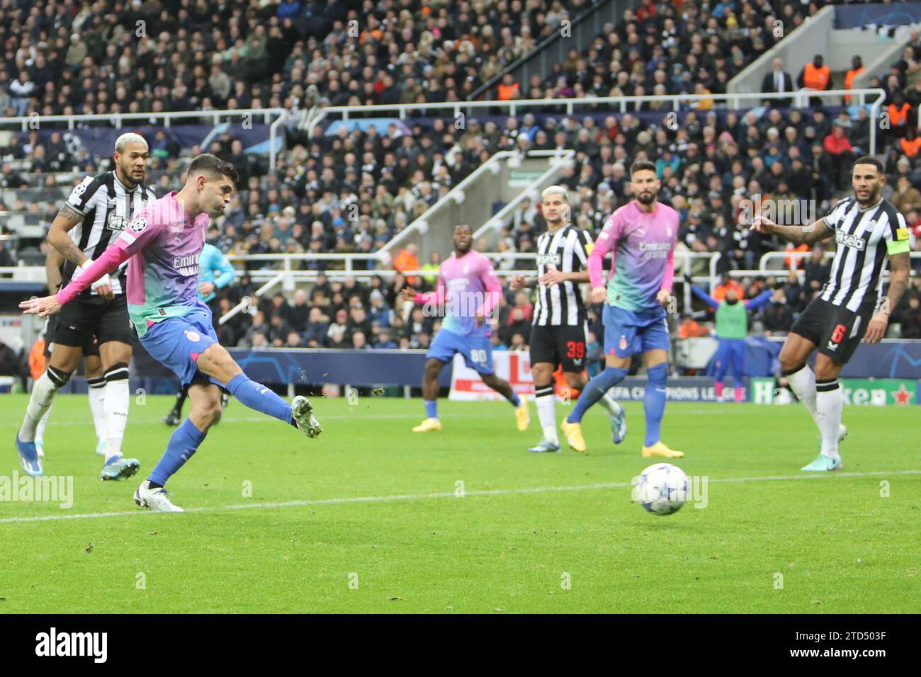 13 décembre 2023 Newcastle - Angleterre - sport, football - FC Newcastle- AC Milan - Championnat ...