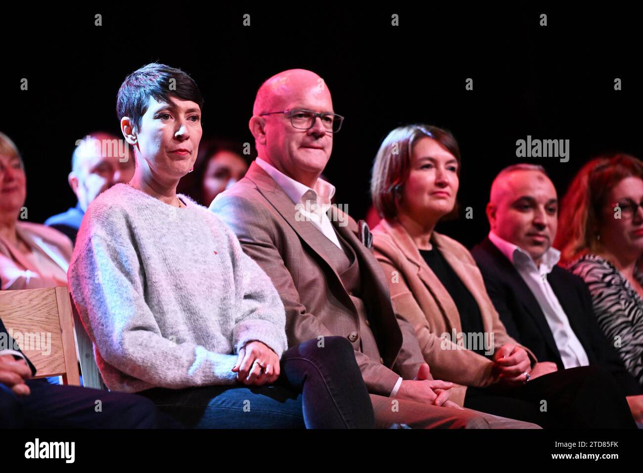 Liège, Belgique. 17 décembre 2023. PS' Gwenaelle Grovonius, PS ...