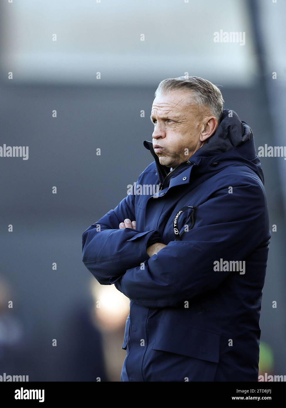 L'entraîneur d'ALMERE - vitesse Edward Sturing est déçu lors du match ...