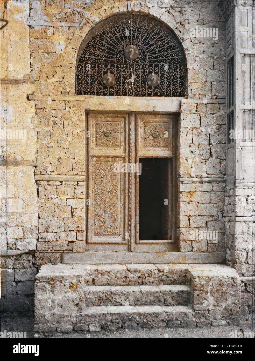 Jeddah, Arabie porte en bois ornée, Habitat, Architecture, Art ...