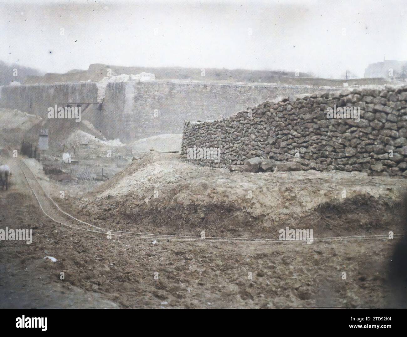 Paris (16e arr.), France la démolition des fortifications (à la porte d ...
