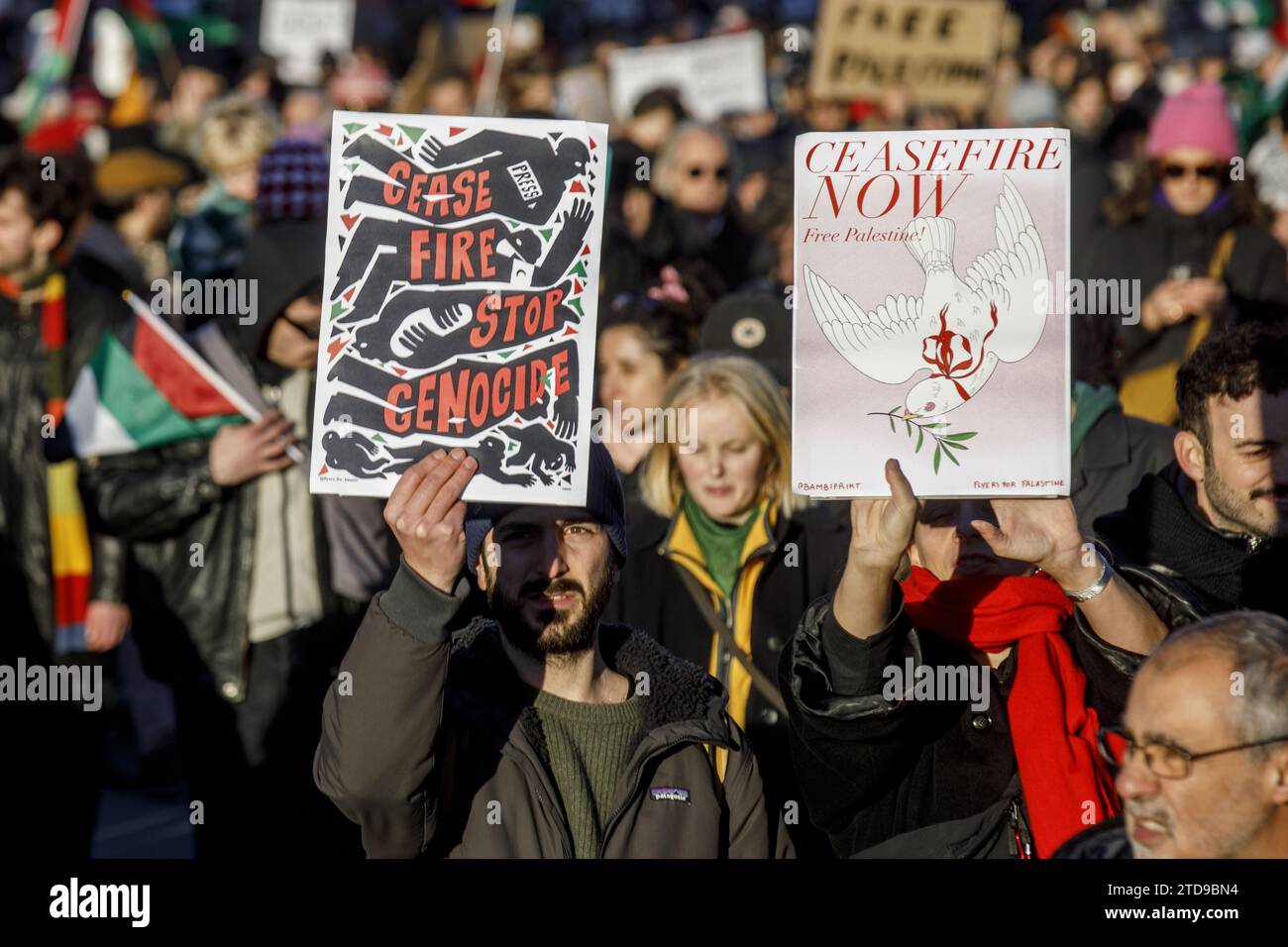 Bruxelles, Belgique. 17 décembre 2023. L'illustration montre la marche ...