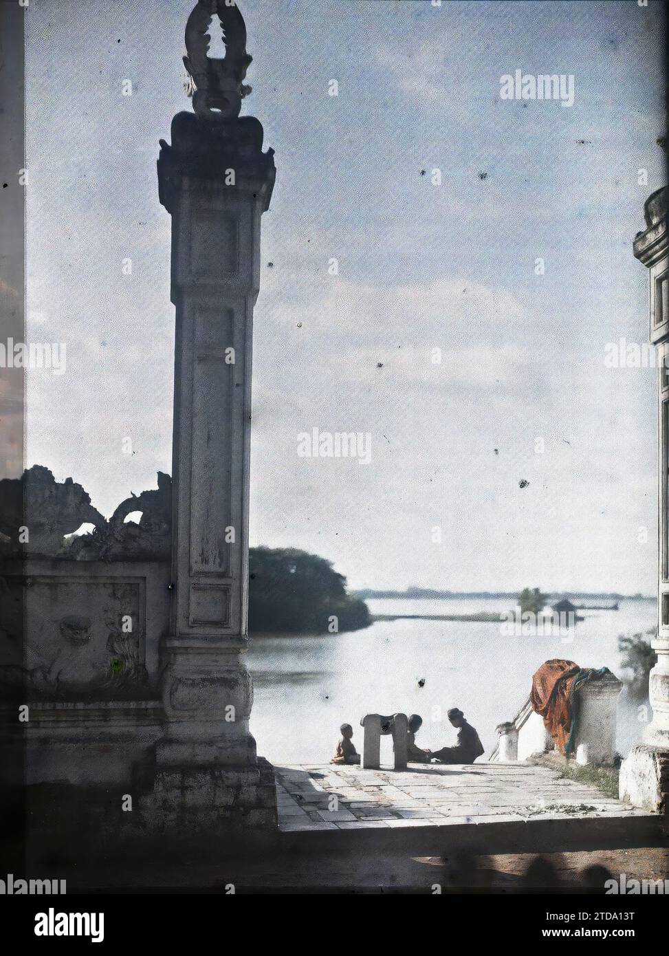 Hà-nôi, Hainoi Vietnam, Tonkin, Indochine l'entrée du temple de Chan-vu ...