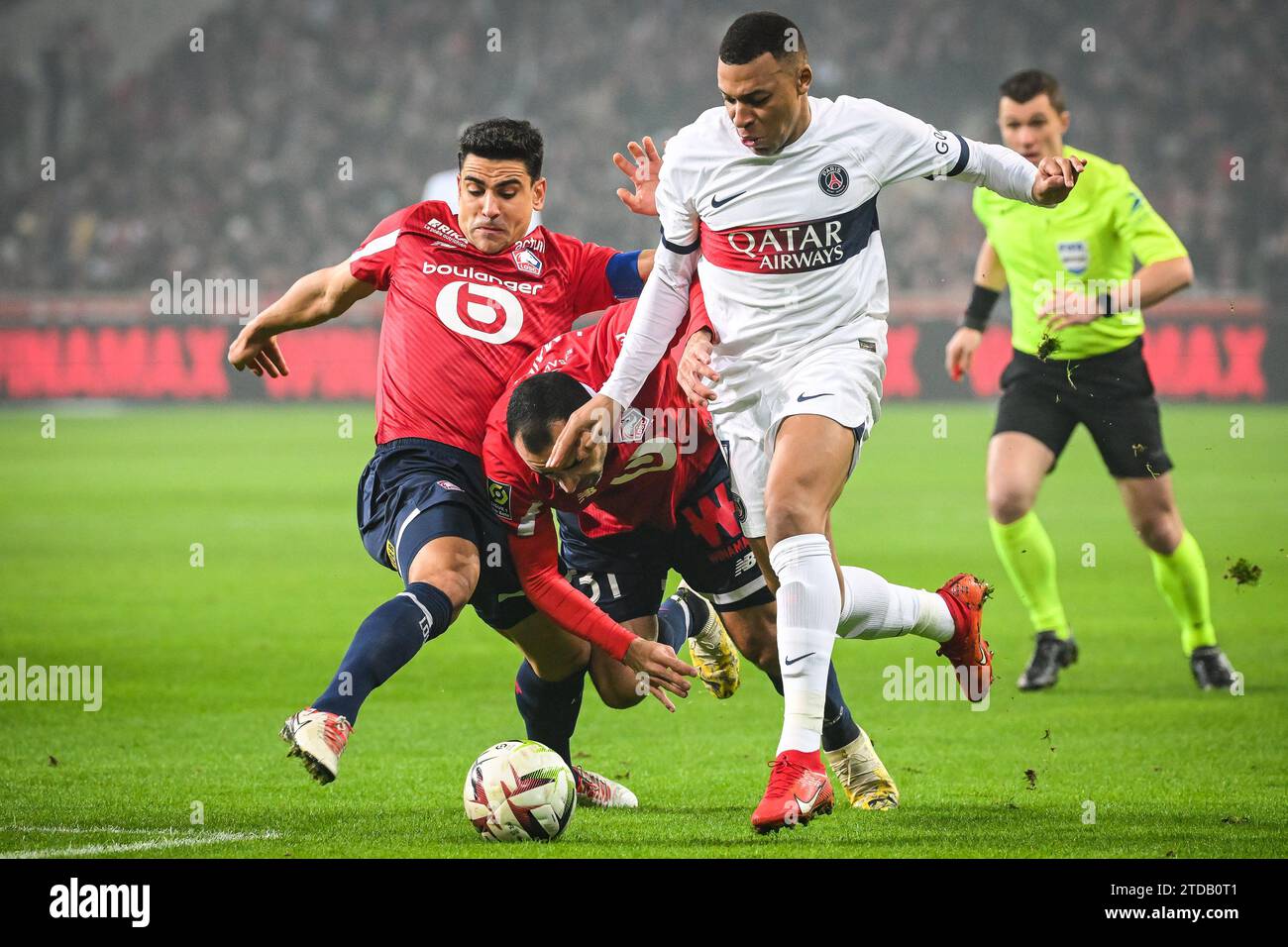 Lille, France. 17 décembre 2023, Villeneuve-d'Ascq, France : Benjamin ...