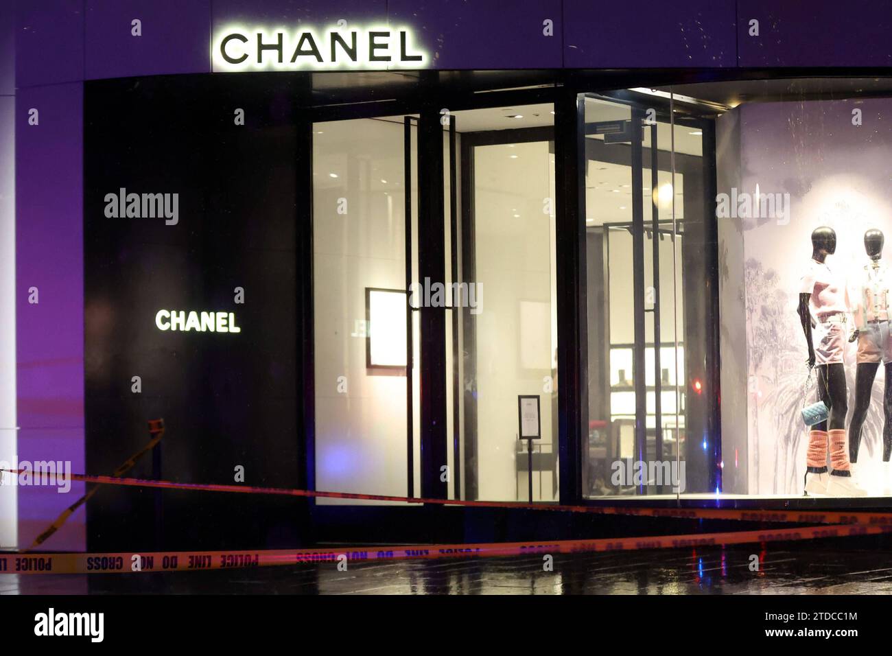 WASHINGTON, D.C. - DÉCEMBRE 17 : vue d'une boutique Chanel au centre ...