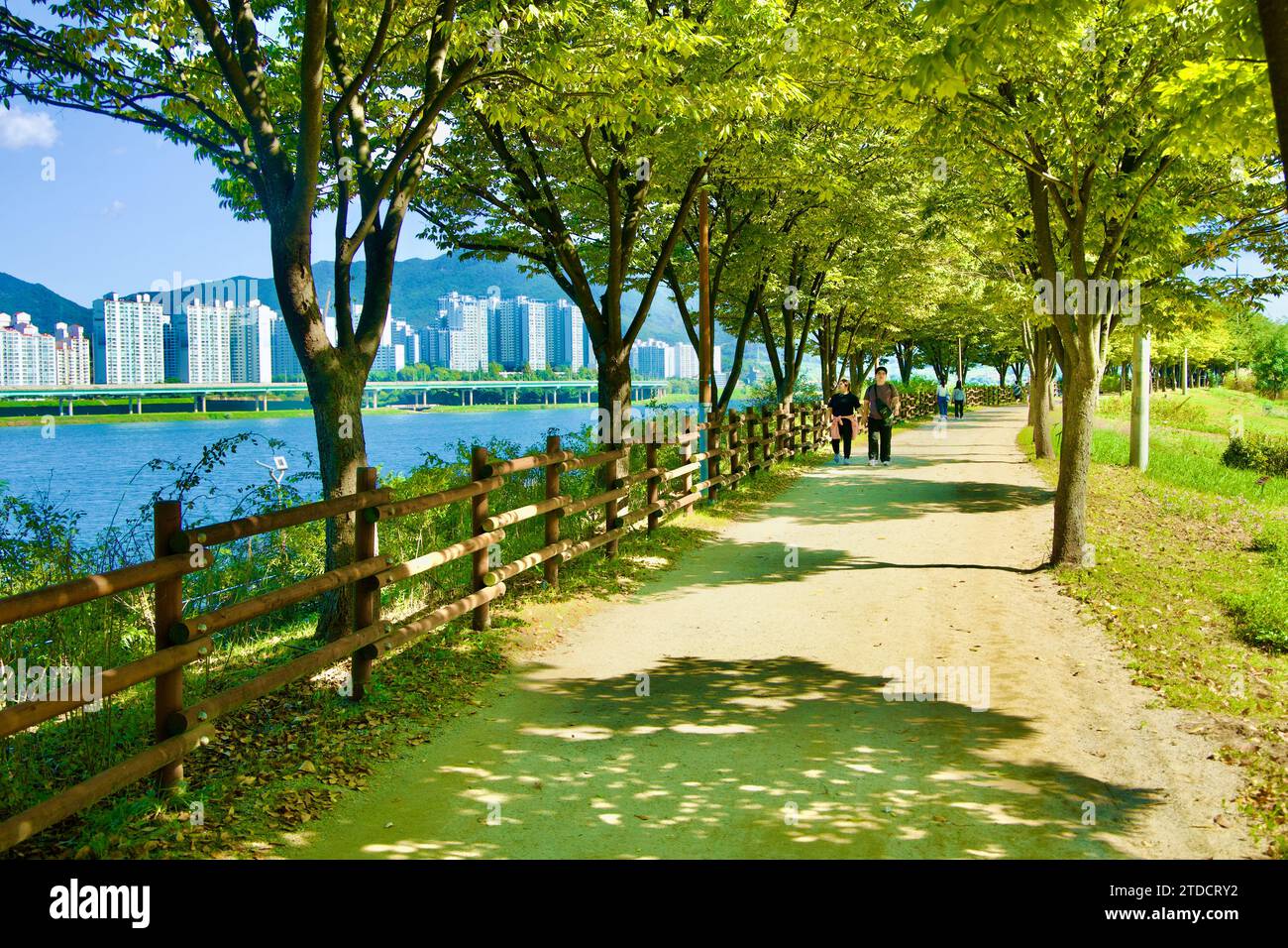 Hanam City, Corée du Sud - 1 octobre 2023 : un chemin de randonnée ...
