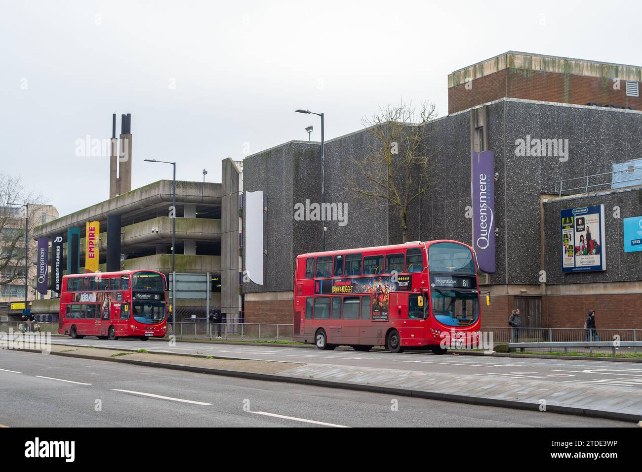 Slough, Berkshire, Royaume-Uni. 16 décembre 2023. Une partie du centre ...