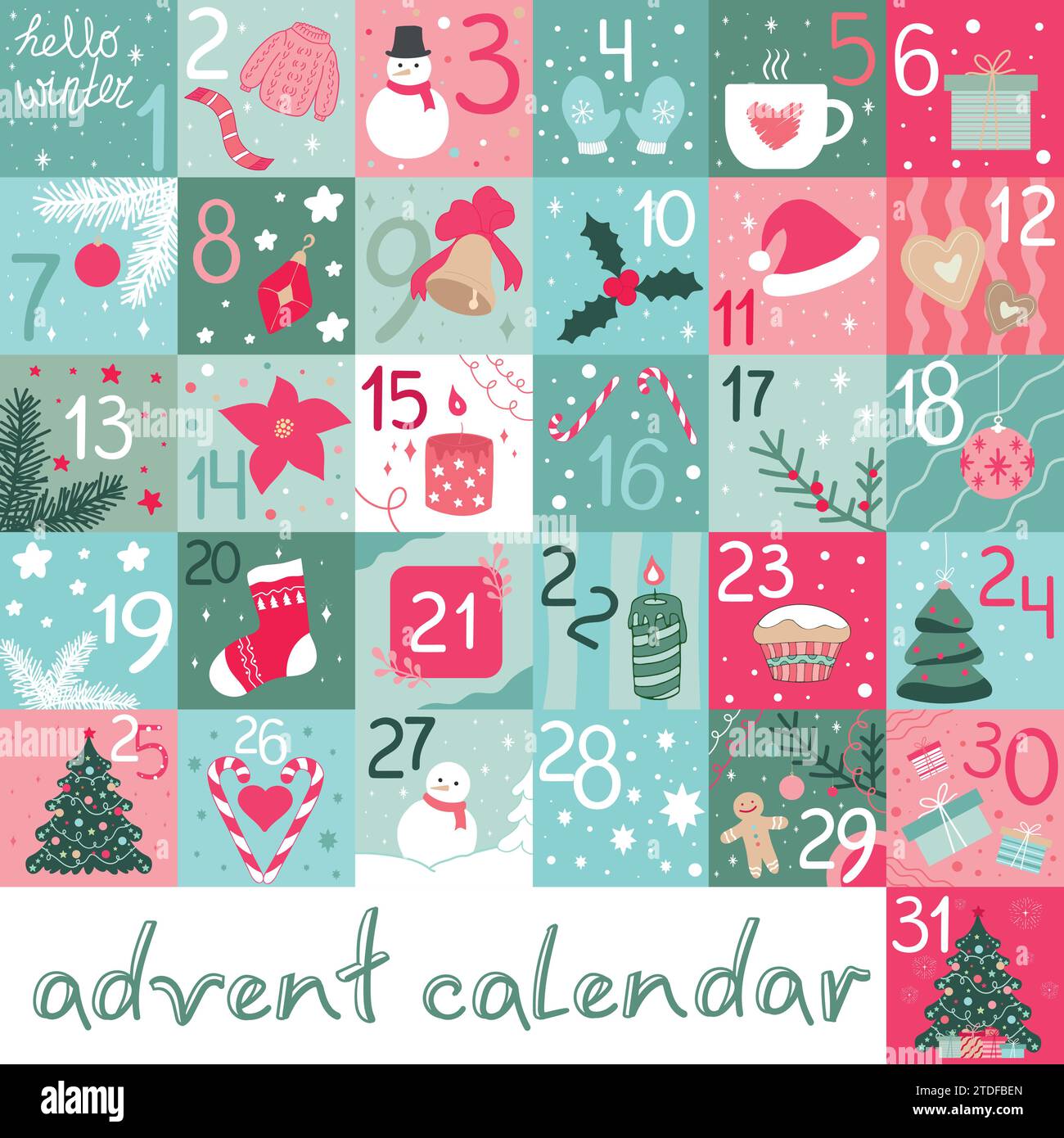 31 days Banque d'images vectorielles - Alamy