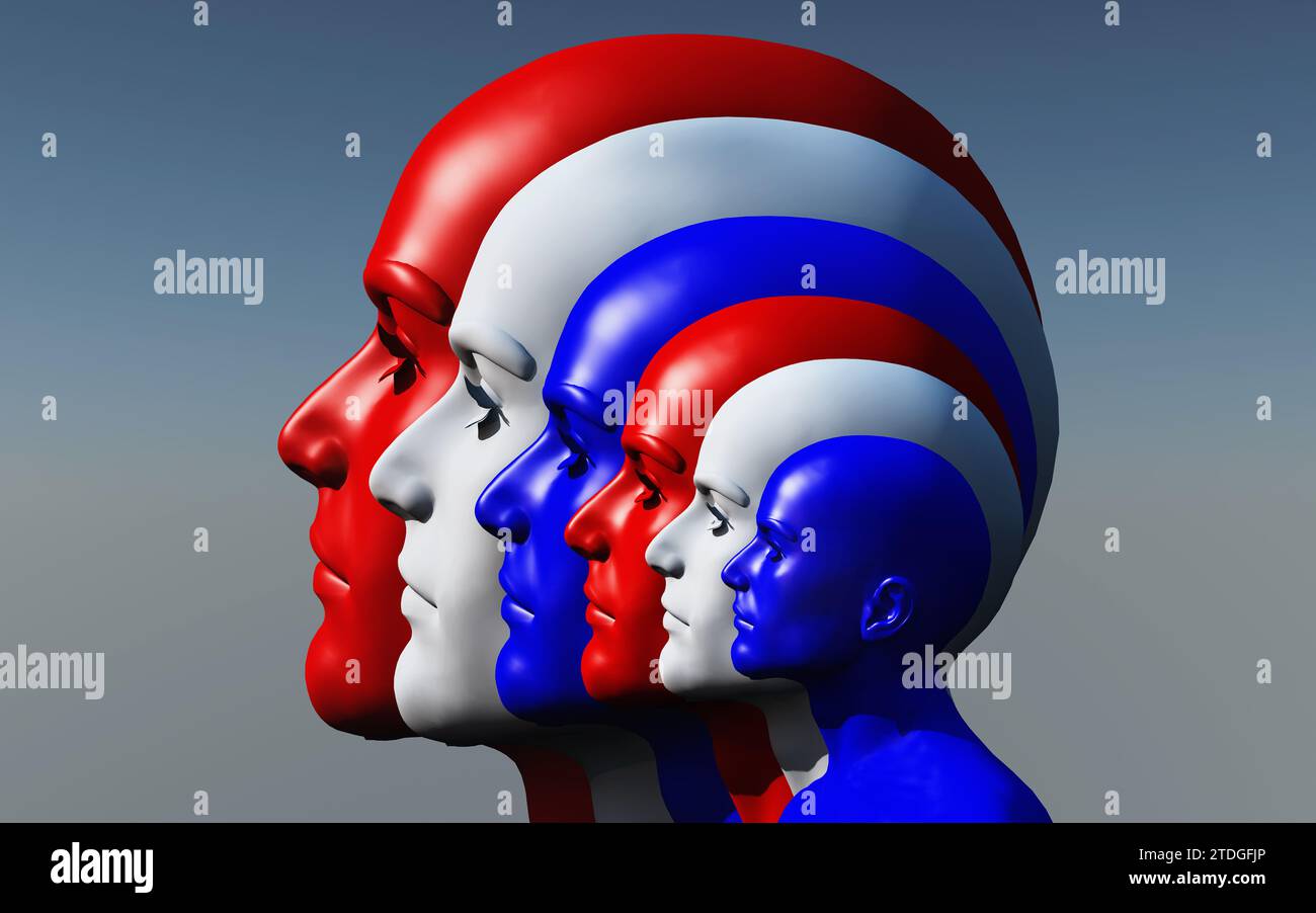 Couleurs rouge blanc et bleu Banque de photographies et d’images à ...