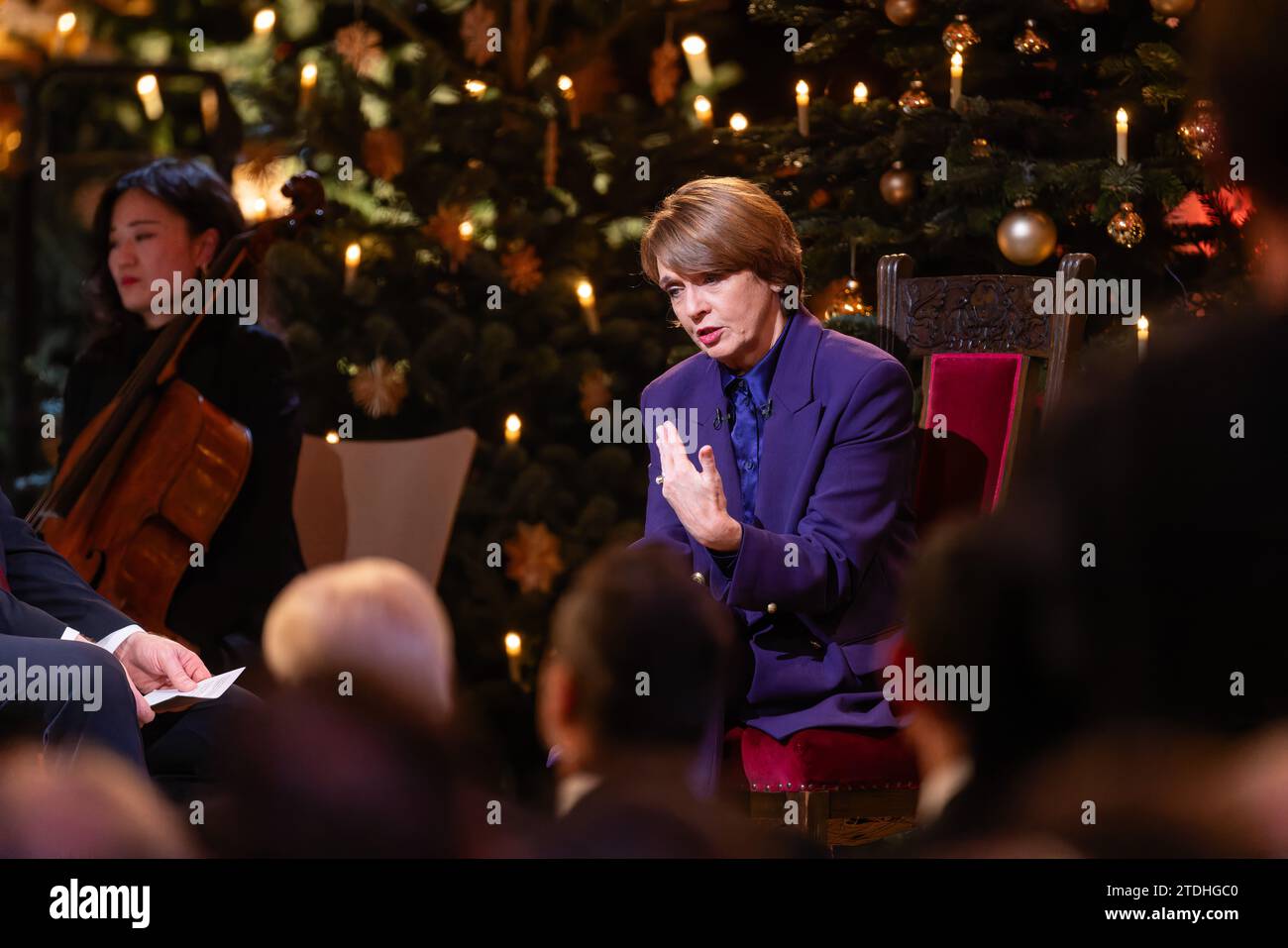 St. Peter, Allemagne. 18 décembre 2023. ELEK Büdenbender parle lors d ...