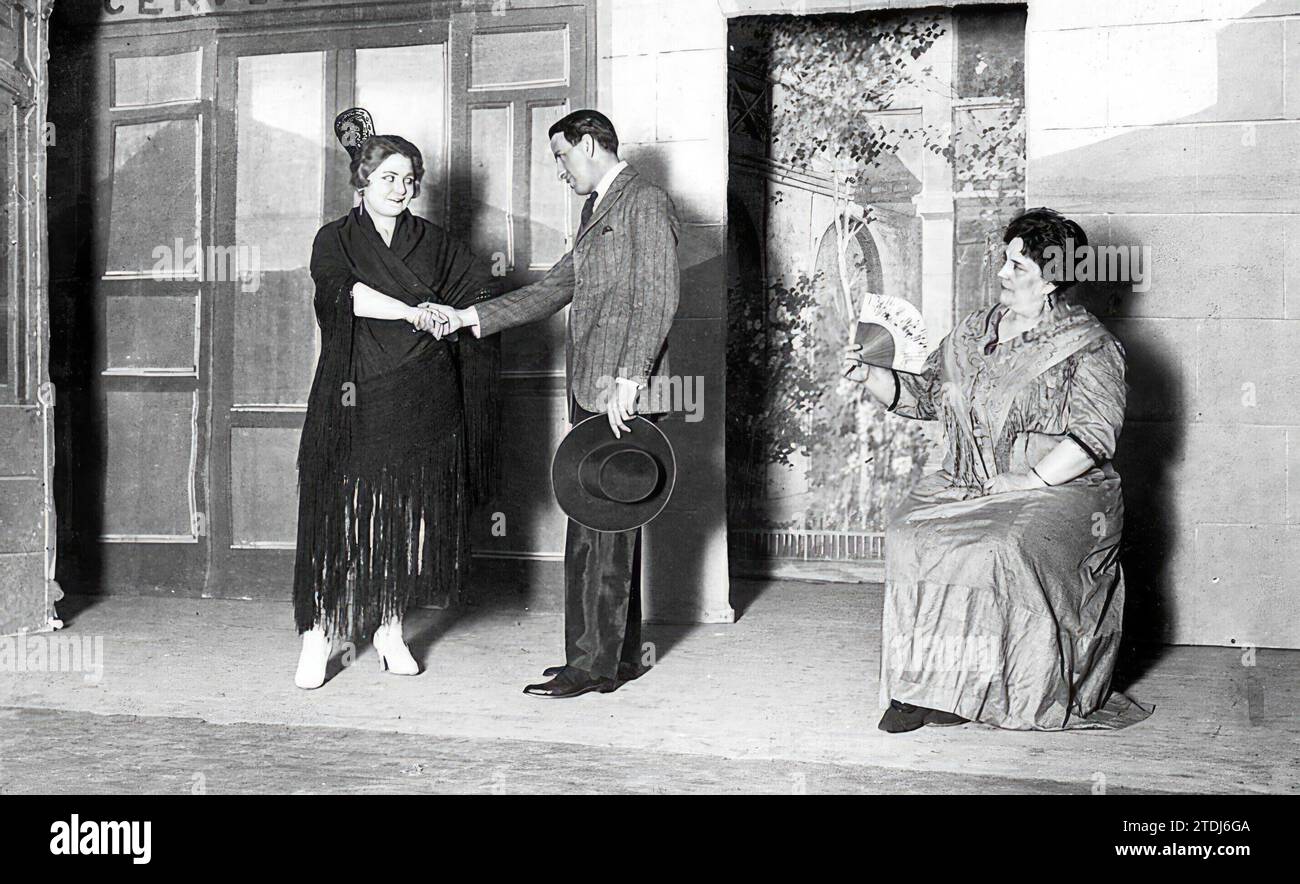 04/27/1921. Madrid. Au théâtre Infanta Isabel. Une scène d'entremes ...